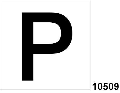 P - Scuola Guida - C - Adesivo Rifrangente - 500x500 mm Tuttosegnaletica