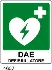 DAE defibrillatore - A - Alluminio 120x145 mm Victualia™