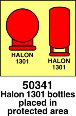 Halon 1301 bottles placed in protected area Tuttosegnaletica