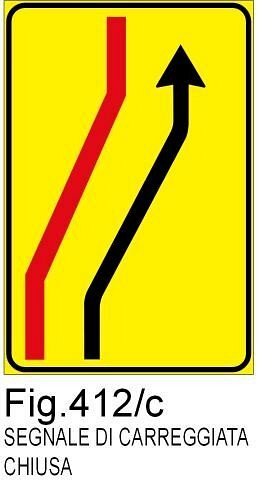 Segnale di carreggiata chiusa - C - Ferro CL.1 135x200 cm Victualia™
