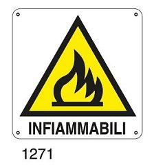 Infiammabili - A - PVC adesivo 145x145 mm Victualia™