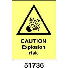 Caution explosion risk Tuttosegnaletica