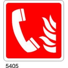 Telefono emergenza antincendio - B - Alluminio 160x160 mm Victualia™