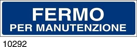 Fermo per manutenzione Victualia™