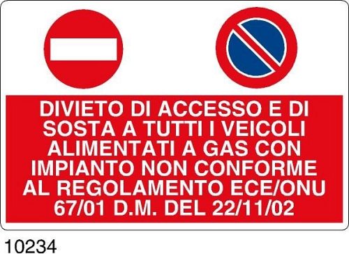 Divieto di accesso e di sosta Victualia™