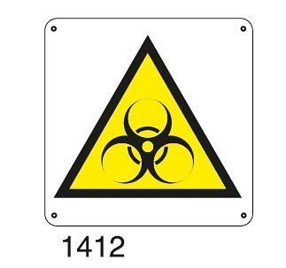 Pericolo biologico - A - PVC adesivo 115x115 mm Victualia™