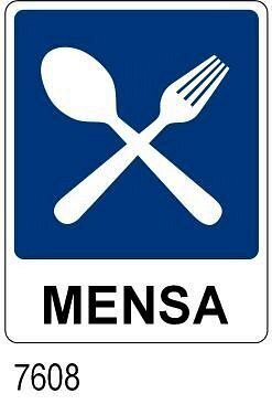 Cartello Mensa - A - PVC Adesivo - 160x210 mm