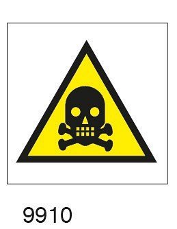 Pericolo Tossico etichetta - 25pz Victualia™