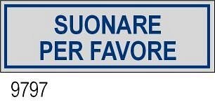 Etichetta Suonare per favore Tuttosegnaletica