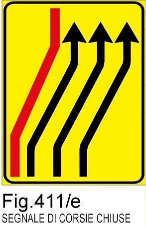 Segnale di corsie chiuse - C - Ferro CL.1 135x200 cm Victualia™