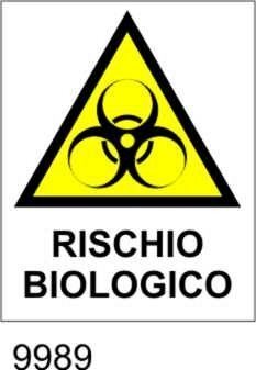 Pericolo rischio biologico - etichette - 25pz Victualia™