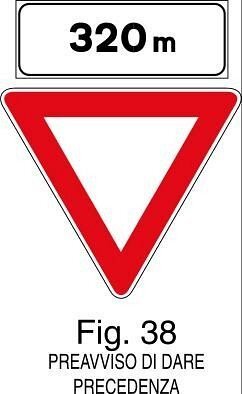Segnale Preavviso di dare precedenza Tuttosegnaletica