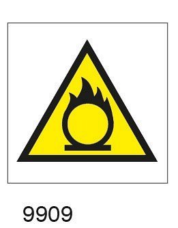 Pericolo Comburente etichetta - 25pz Victualia™