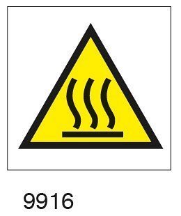 Pericolo ustione etichetta - 25pz Victualia™