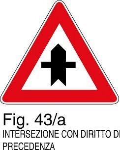 Segnale stradale Intersezione con diritto di precedenza Tuttosegnaletica