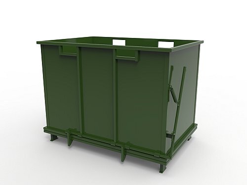 Contenitore con Fondo Apribile 1,5 m3 - Verde Tuttosegnaletica.it