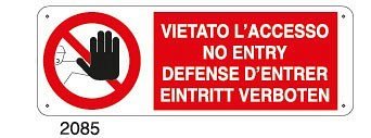 Vietato l'accesso, no entry,defense d'entrer, eintritt verboten Victualia™